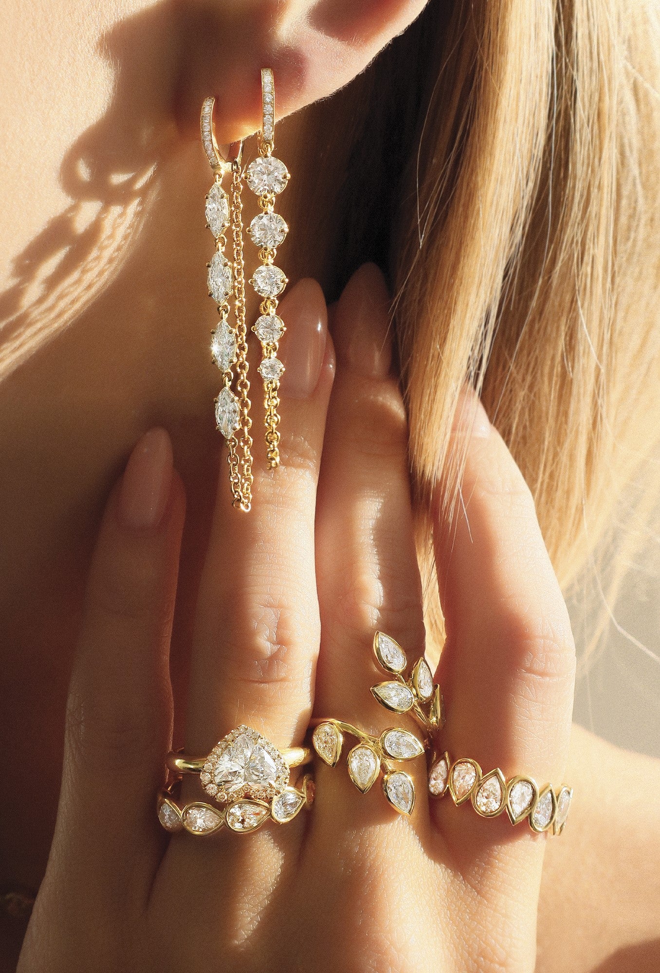 HEIDI & HART signature Huggie marquise chain earrings – Heidi & Hart